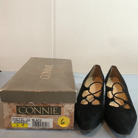 Connie | Shoes | Vintage Connie 6b Womens Black Heels Dress Shoes ...